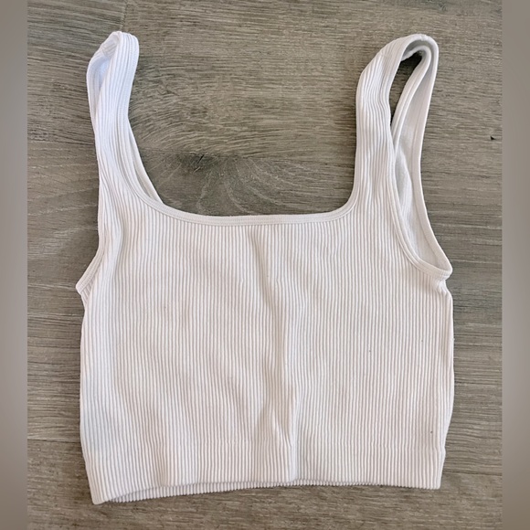 Zara | Tops | Basic Zara Ribbed Cropped Tank | Poshmark